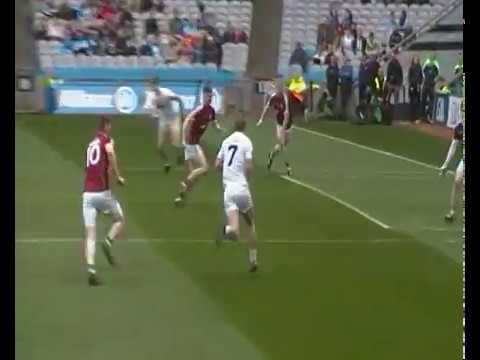 Keith Cribbin scores a point for Kildare v Galway - YouTube
