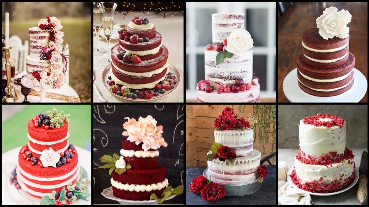 2 TIER RED VELVET CAKE DESIGN || Latest & Very Beautiful Red Velvet ...