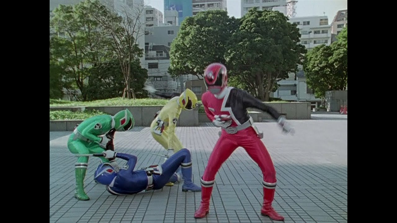 敗北。叫び。レッドレンジャー。特捜戦隊デカレンジャー 第5-6話 defeat. scream. red ranger. sentai ...