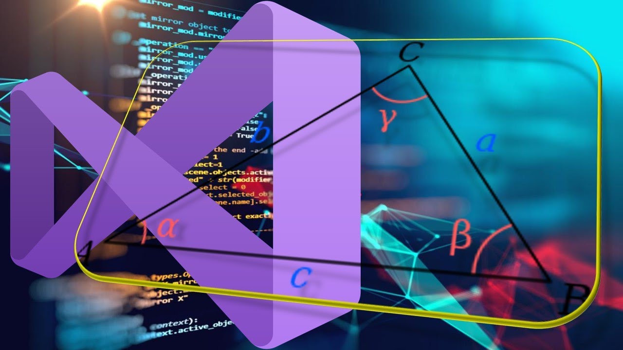 exercise in Visual Studio 2019 // 3 Sides of a Cosine Triangle - YouTube