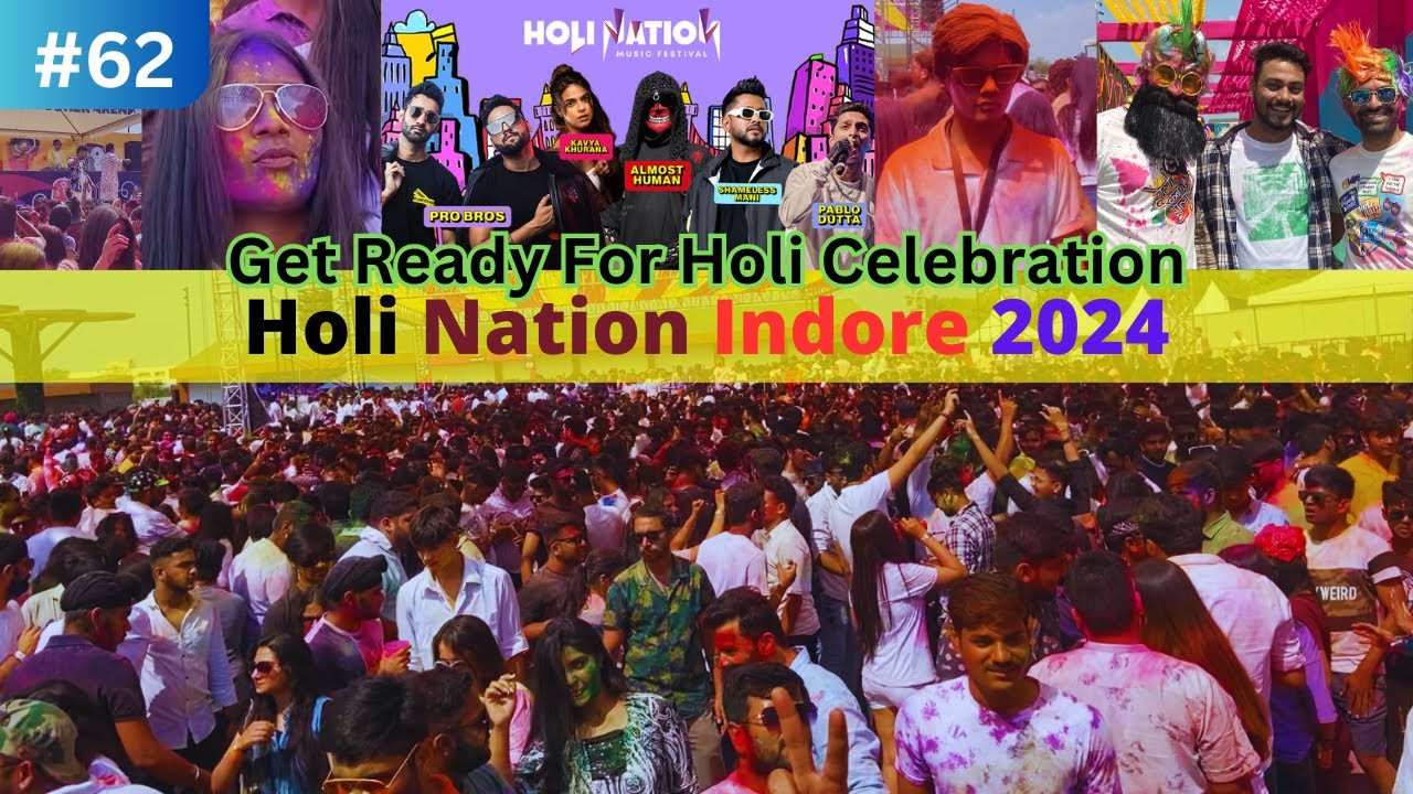 Holi Nation Indore | Indore Ki Holi 2024 | The Park Holi Celebration ...