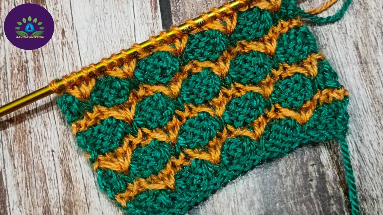 सिर्फ सीधा उल्टा और बन गया पेटर्न | Knitting Design #651 | Easy Bunai ...