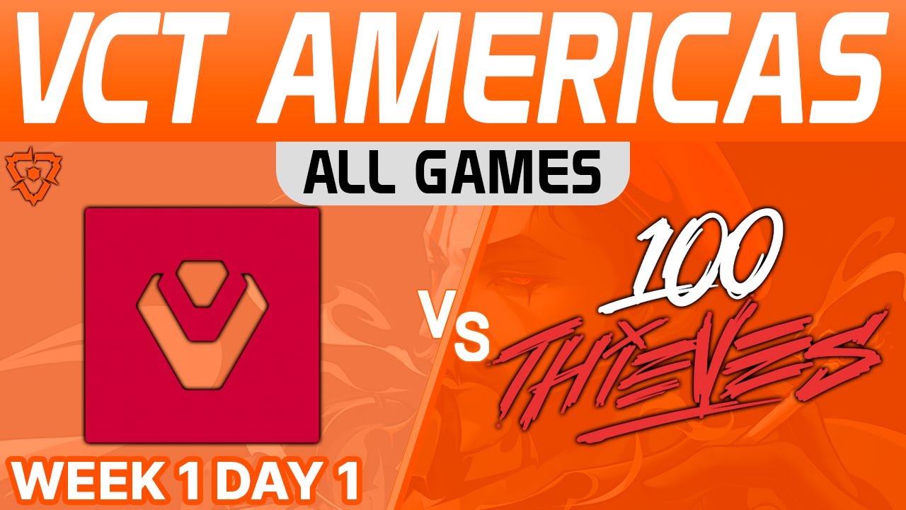 SEN vs 100T Highlights ALL GAMES | VCT Americas 2023 W1D1 | Sentinels ...