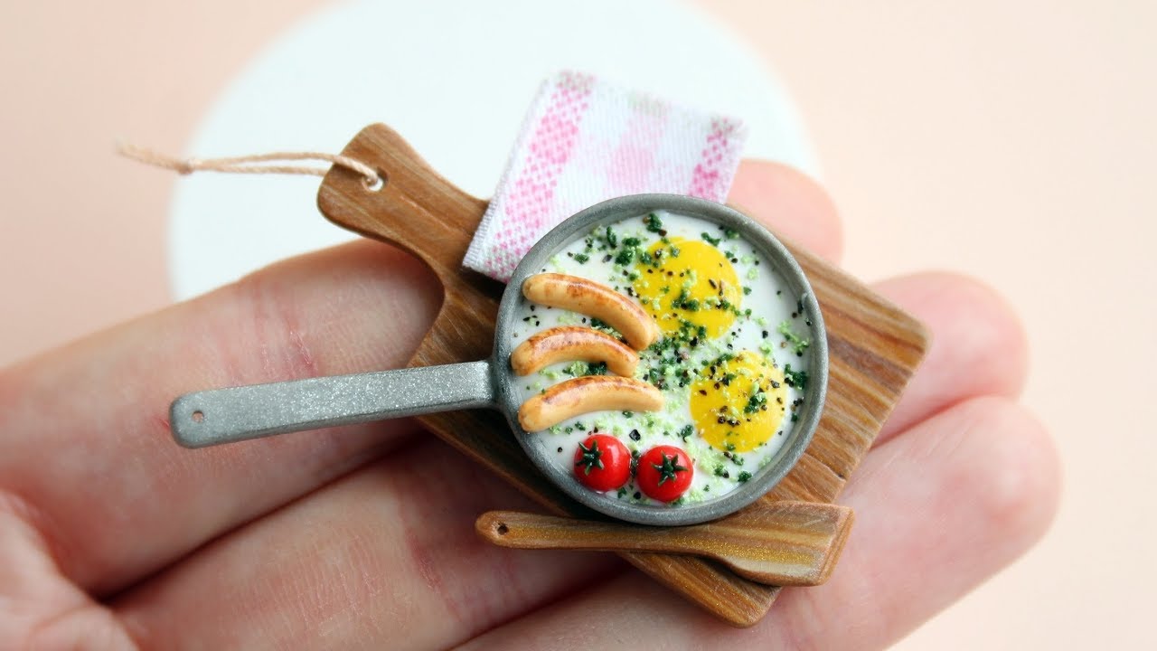 A set of miniature foods for Dollhouse and dolls. Kitchen. Tutorial ...