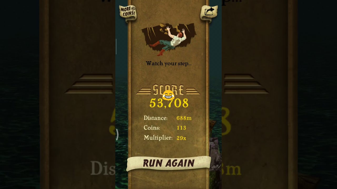 temple run end 😱 | temple run - YouTube