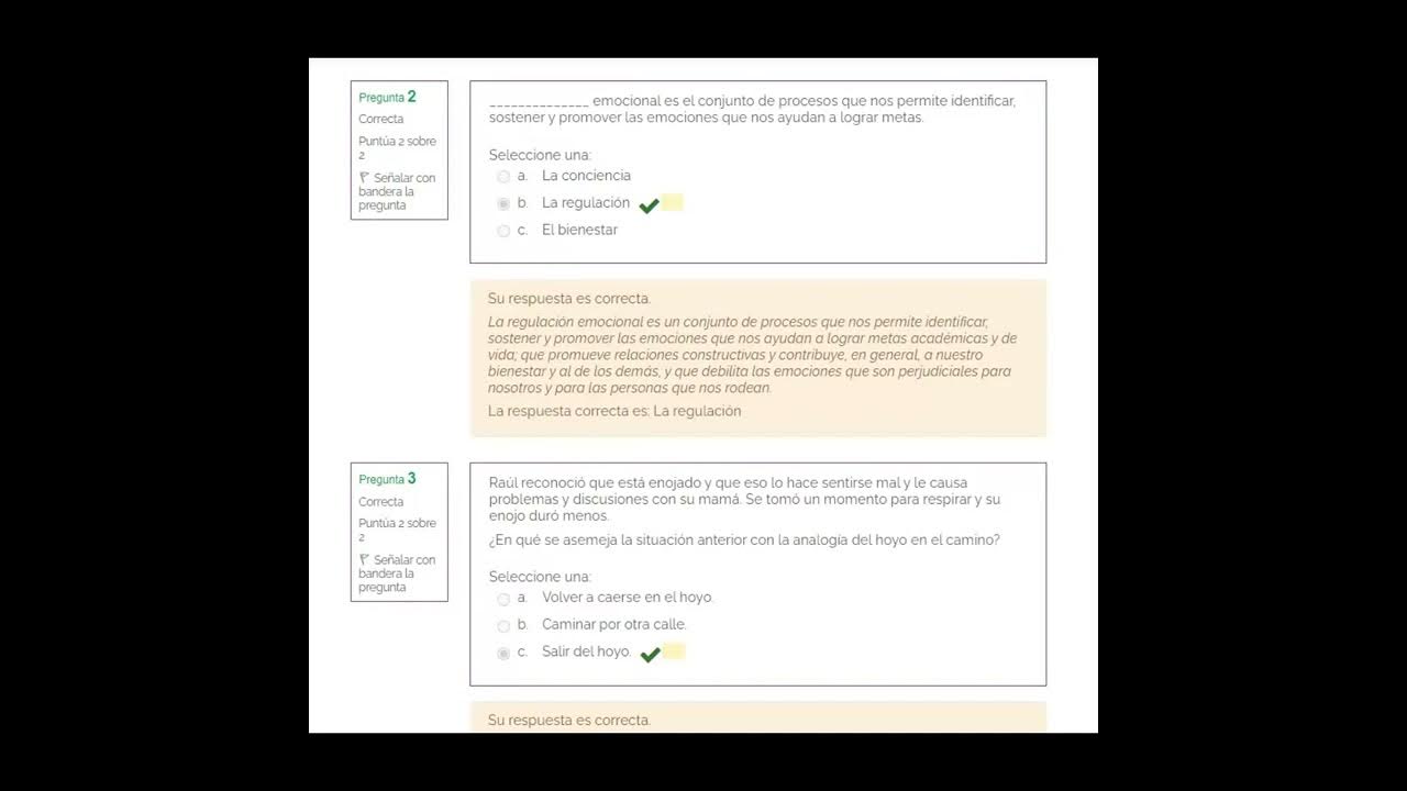 Cuestionario socioemocional Módulo 4 Semana 1 Respuestas - YouTube