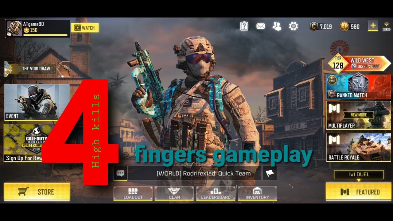 4 Fingers Game play: Call of Duty Mobile - YouTube