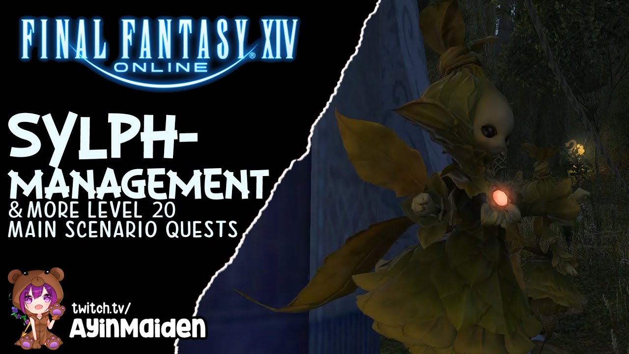 FFXIV - Sylph-management + Level 20 MSQs - YouTube