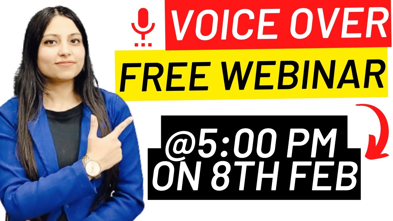Free Webinar - How To Do Voice over & give Life to Your character in 2D ...
