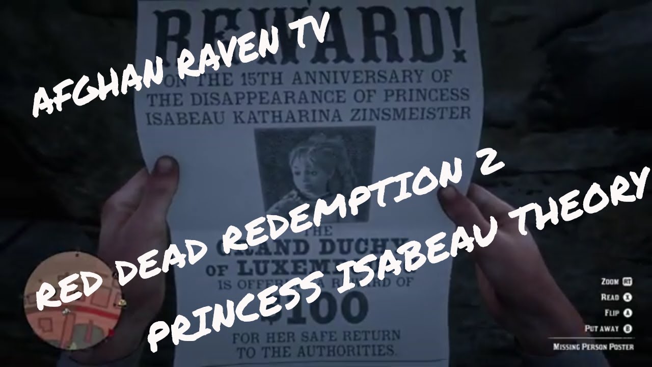 Princess Isabeau Missing Person Theory- Red Dead Redemption 2 - YouTube