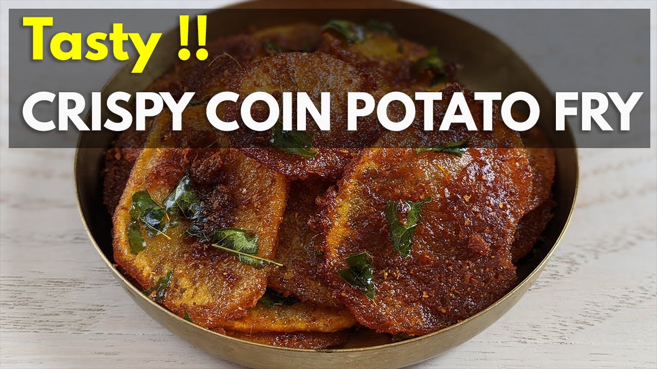 Crispy Potato Fry - Coin Potato Fry - Easy Potato Fry in English - YouTube