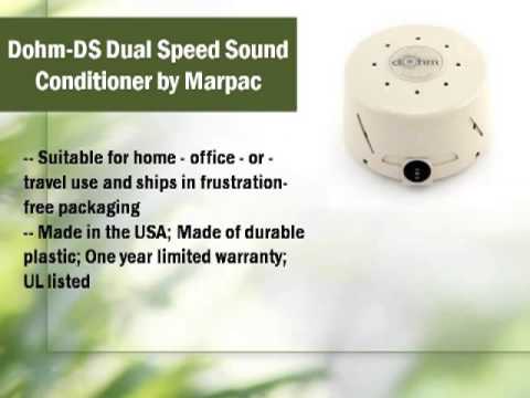 Dohm-DS Dual Speed Sound Conditioner Reviews - YouTube