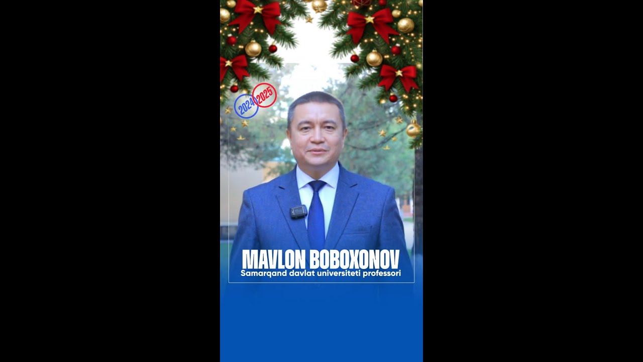 Mavlon Boboxonov Samarqand davlat universiteti professori - YouTube