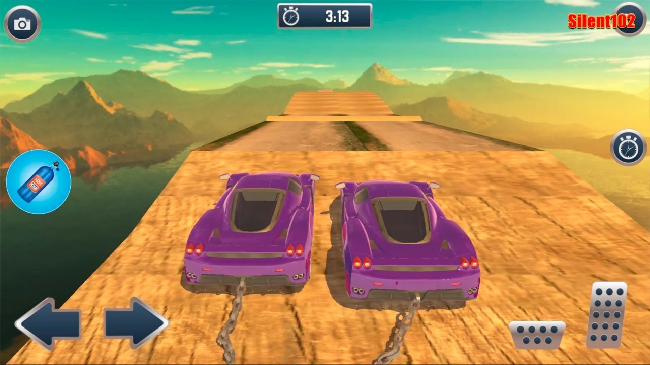 Chained Car Impossible Stunts Extreme Racer #2 - Android Gameplay - YouTube