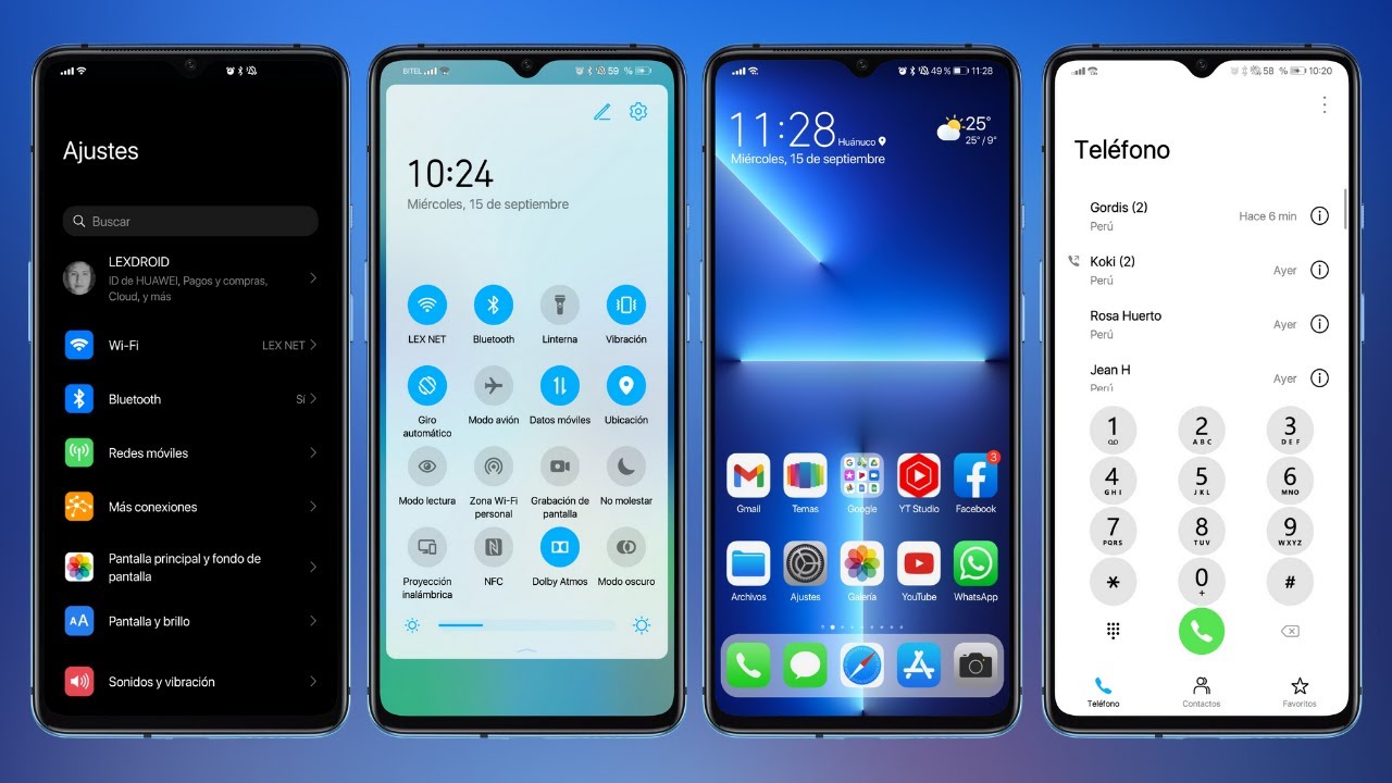 CONVIERTE TU HUAWEI EN UN iPHONE 13 - LIGHT & DARK MODE - YouTube