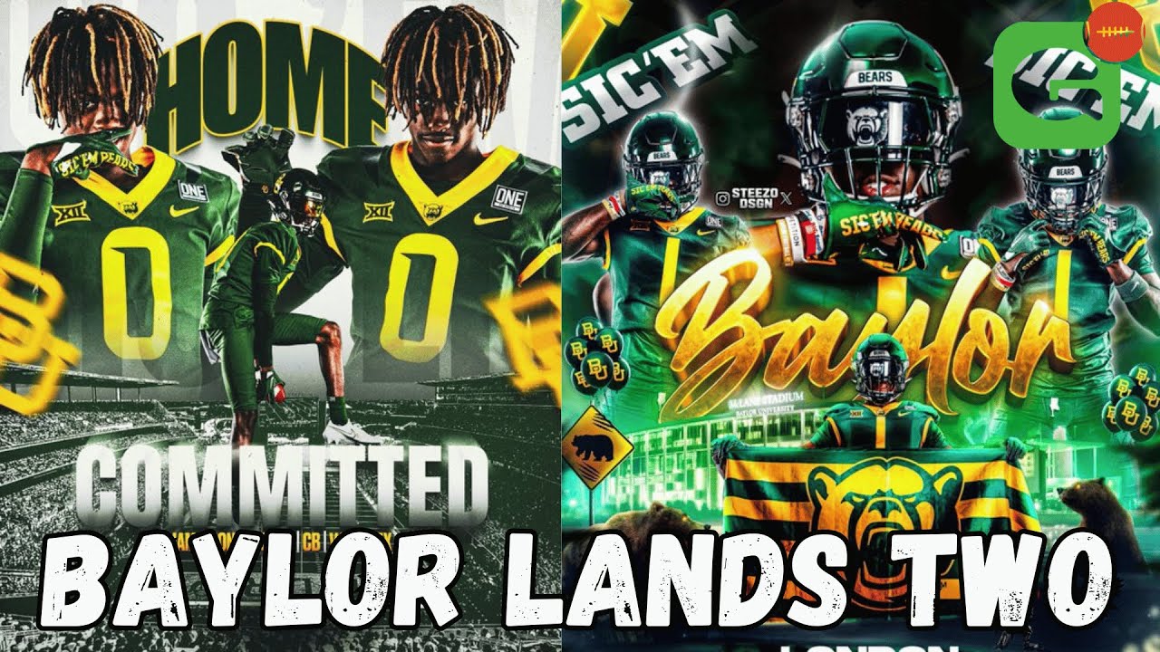 Baylor KEEPS THEM HOME | Top Recruits Jamarion Vincent and London Smith ...