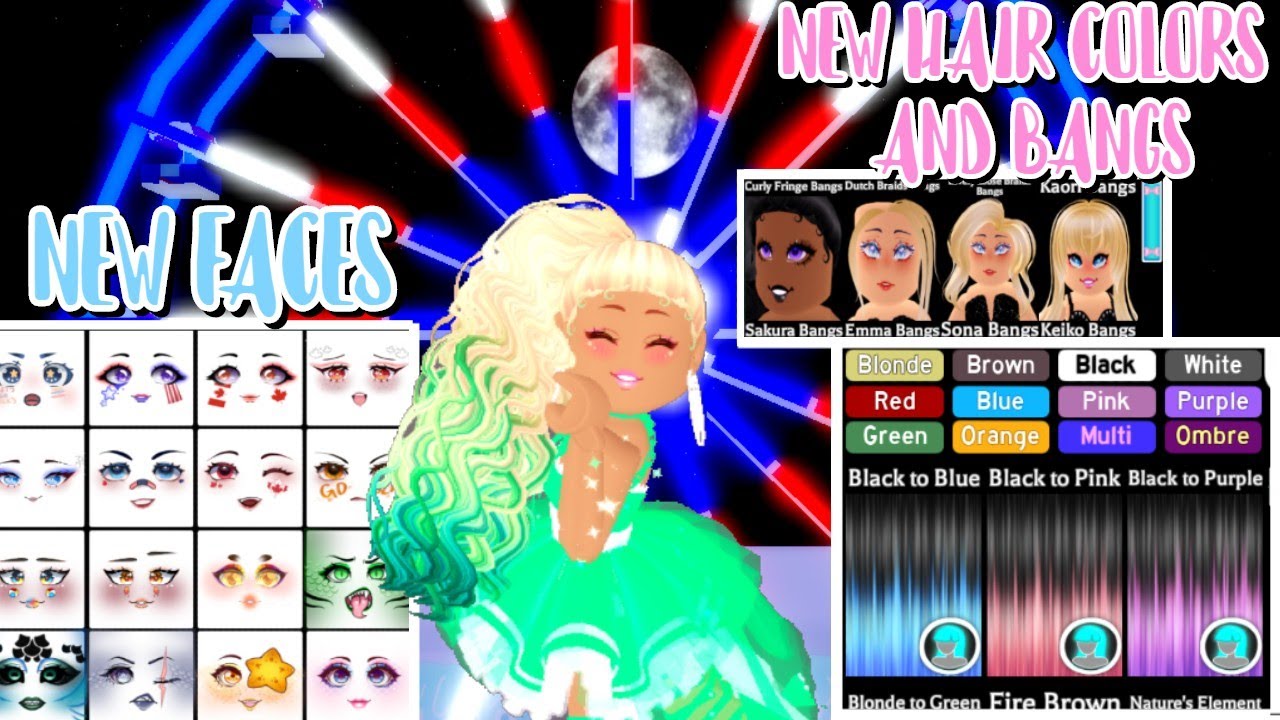 *NEW UPDATE* NEW HAIR COLORS,NEW BANGS,NEW FACES AND MORE| Roblox ...