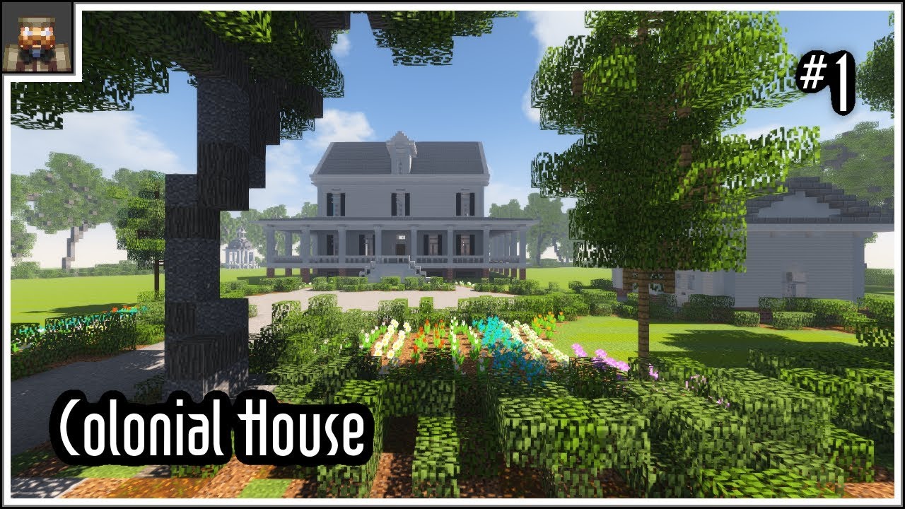 Minecraft - Colonial House #1 (timelapse) - YouTube
