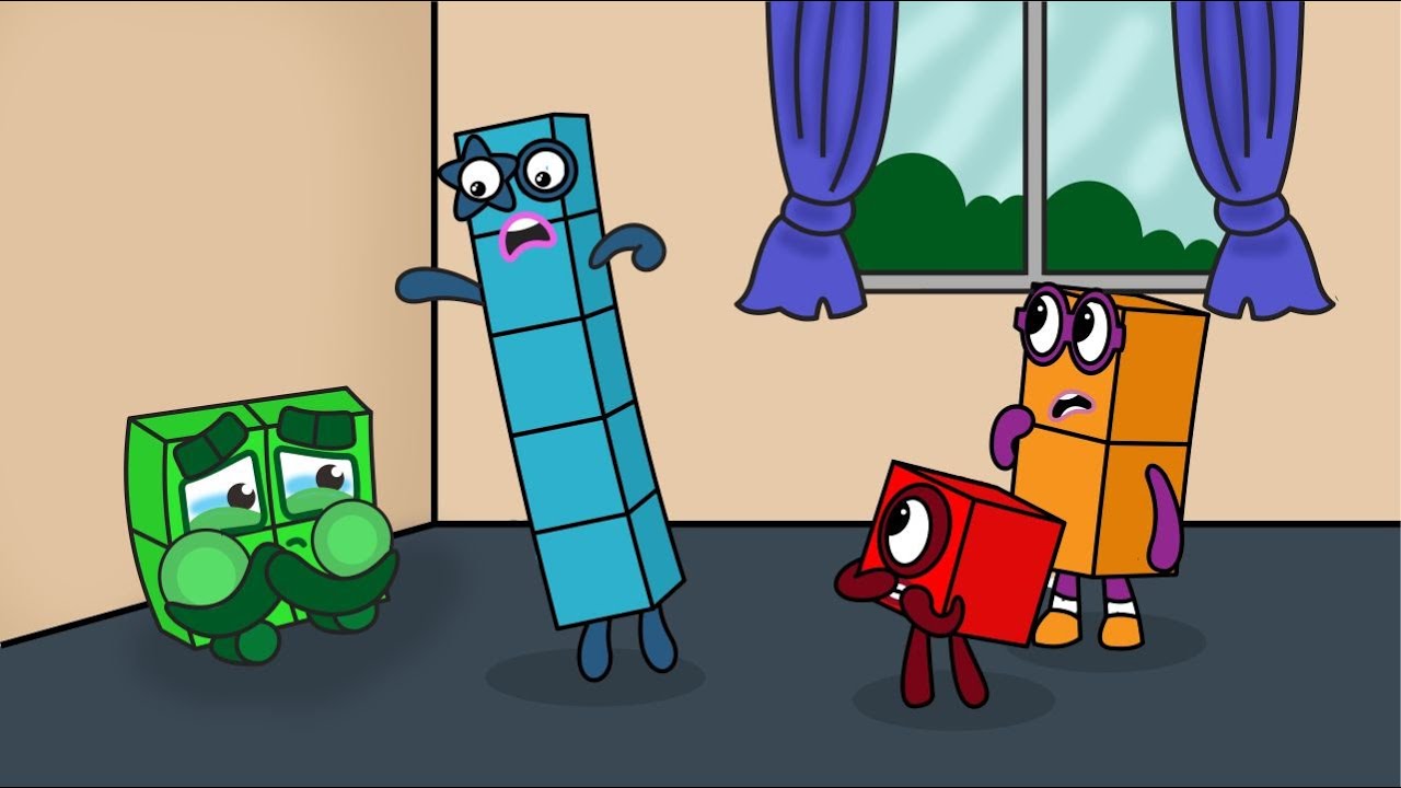 NB 2 Shocked! Numberblocks 5 Scolds NB 4 in Front of Everyone ...