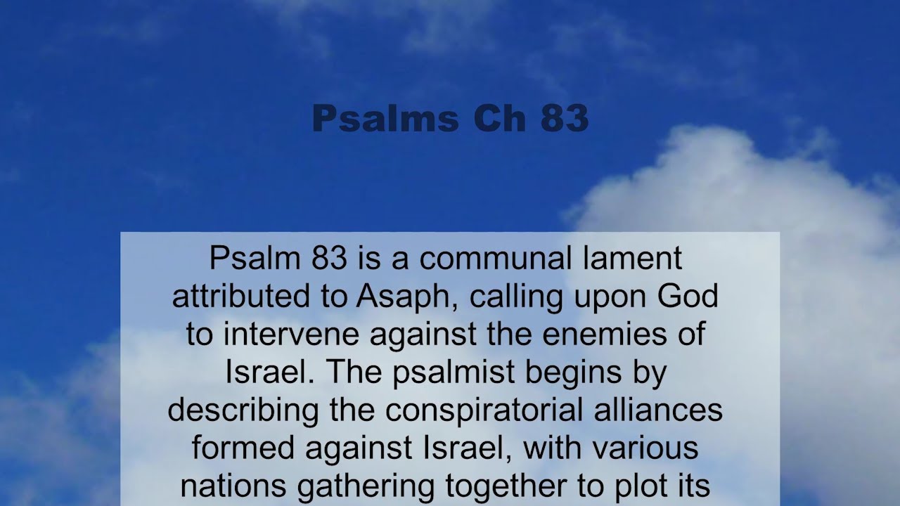 Psalms Chapter 83 summary and read together - YouTube