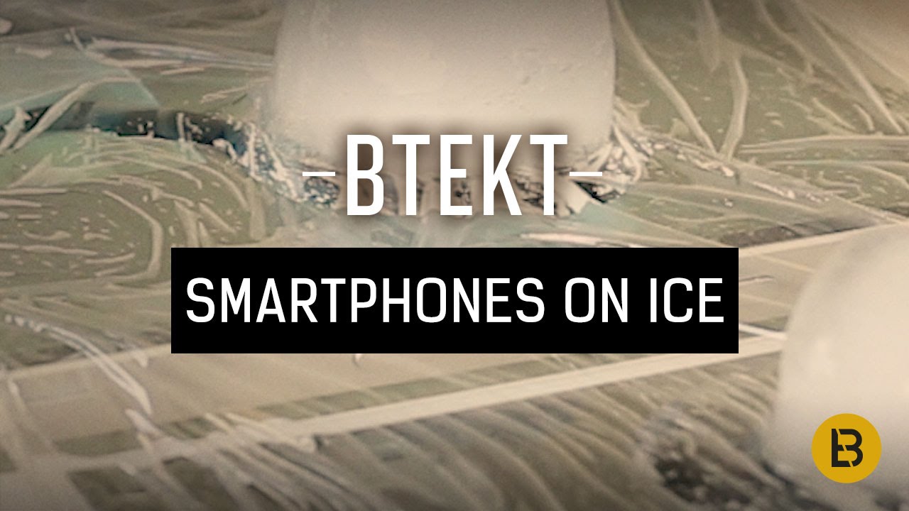 Smartphones on ice: iPhone 5s, Lumia 930, LG G3, One M8, Galaxy S5 ...