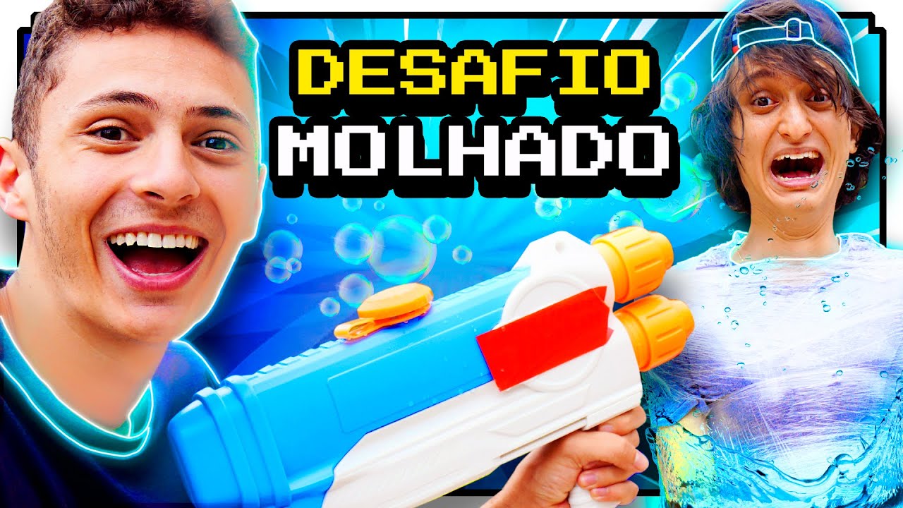 ÁGUA NELES! QUEM SAIU MAIS MOLHADO DESSE DESAFIO? | Nicolas Gomes e Gui ...