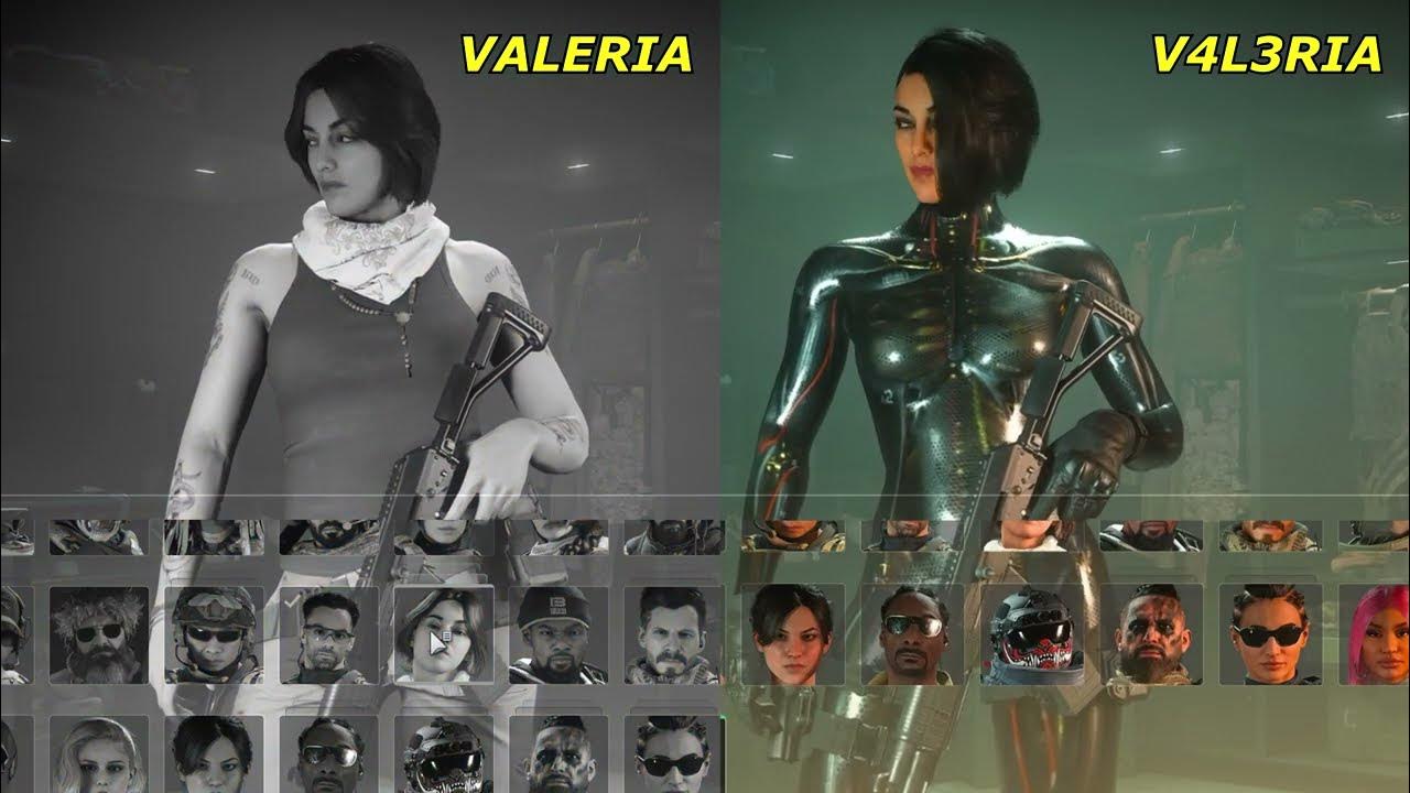 Modern Warfare 2 Valeria Vs V4l3ria Voicelines Youtube
