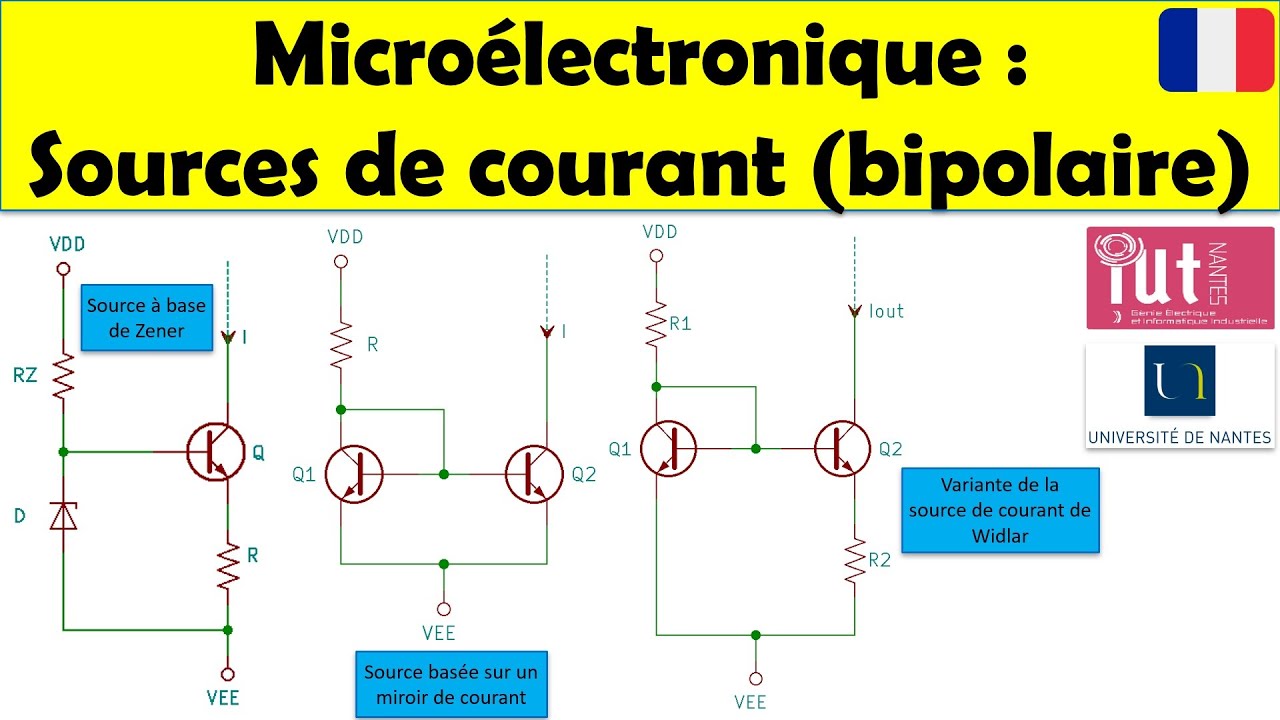 Microélectronique : Sources de courant (technologie bipolaire) - YouTube