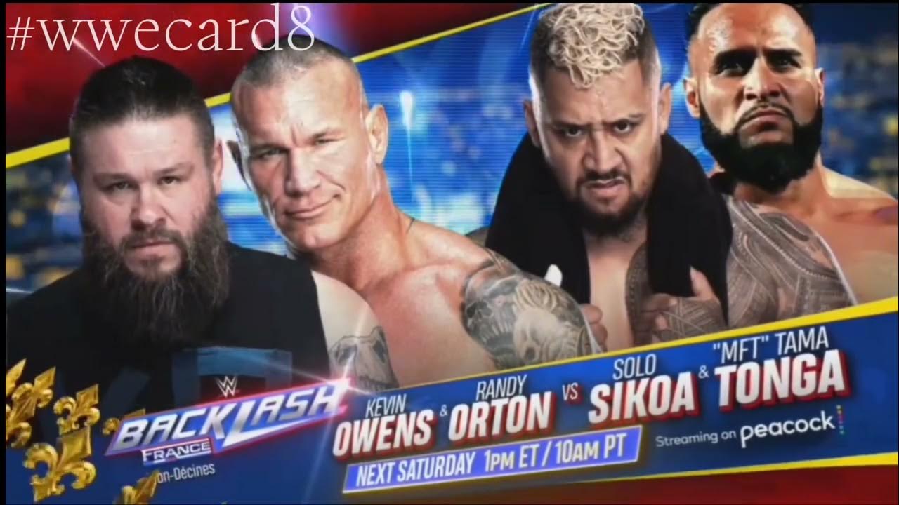 WWE - Early Match card || Official BackLash Match Card - YouTube