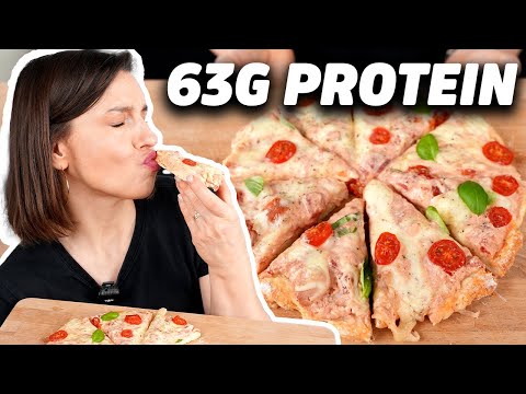 Diese Cheesy-Protein-Pizza mit 63g Eiweiß ist perfekt für deine Diät (schnell & einfach)
