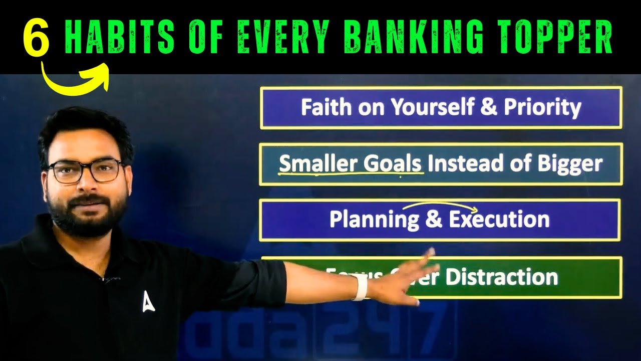 6 Habits of Every Banking Topper | Banking Exam Strategy By Saurav Sir ...