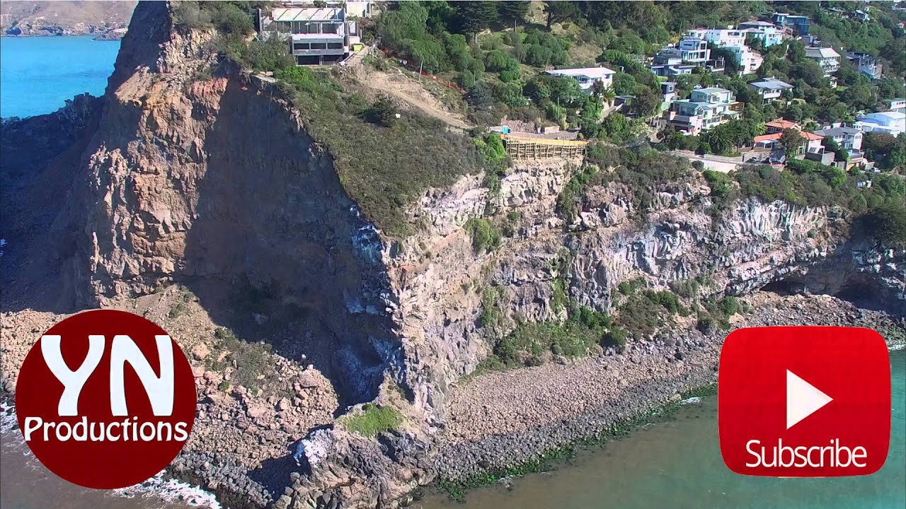 Christchurch Earthquake: How much rock fell from the Scarborough Hill ...