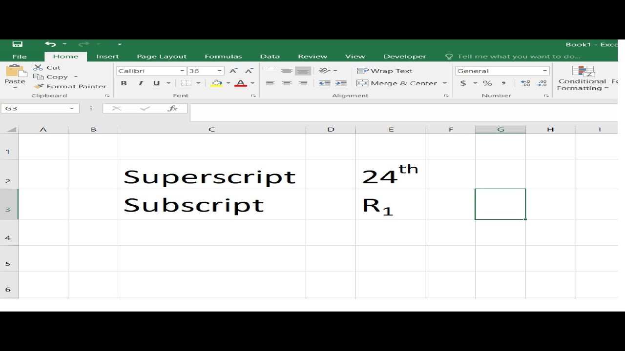 Superscript Subscript In MS Excel With Shortcut Key YouTube Superscript Subscript In MS Excel With Shortcut Key YouTube