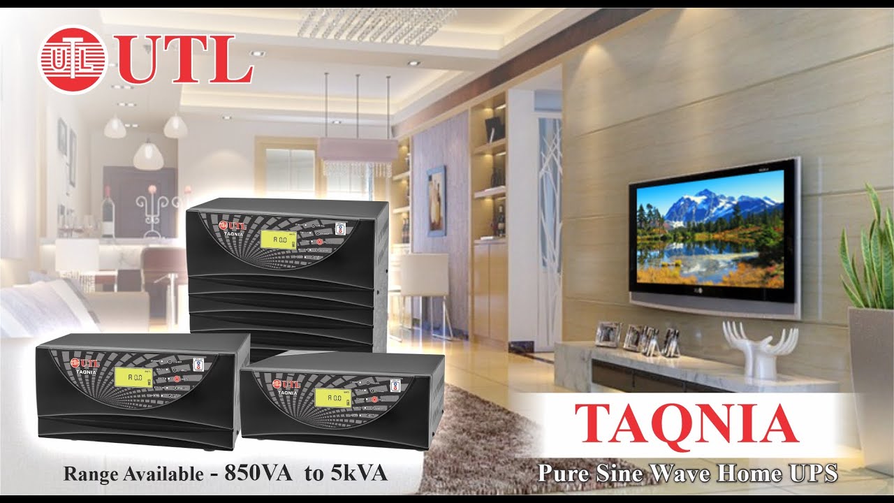 UTL Taqnia Home Inverter | Pure Sine Wave Home UPS | Features ...
