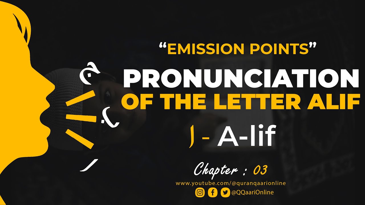 Pronunciation of the Letter-Alif | Emission Points | Quran Teaching ...