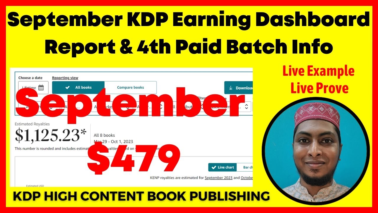 KDP Earning Dashboard September Report and 4th Paid Batch Info - YouTube
