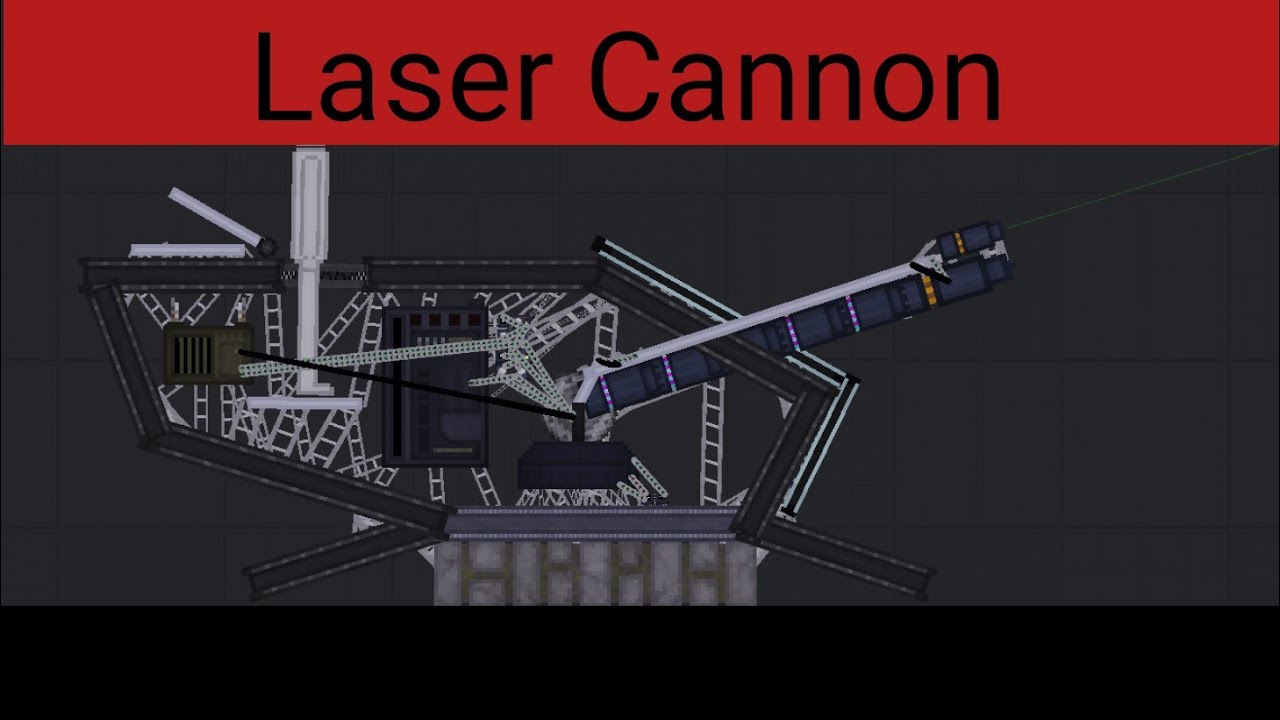 Laser Cannon Testing (Poeple Playground) - YouTube