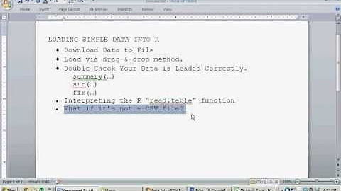 R Statistics Software - an introduction - YouTube