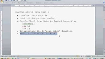 R Statistics Software - an introduction - YouTube