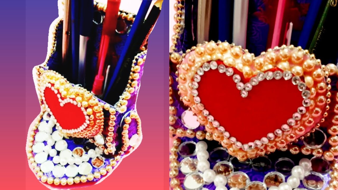 How To Make Pen Stand | DIY Pen Stand | DIY Gift Item - YouTube