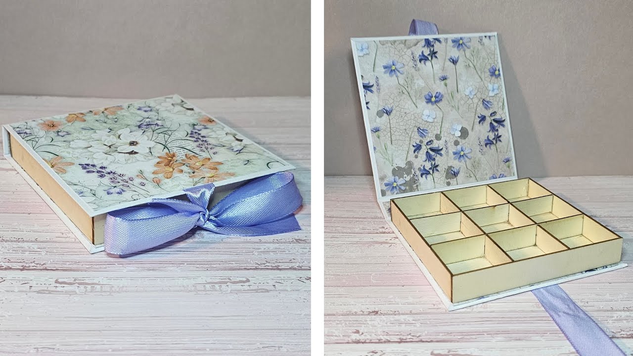 Scrapbooking : tuto boite pour ranger des bijoux ou des scrapbidules ...