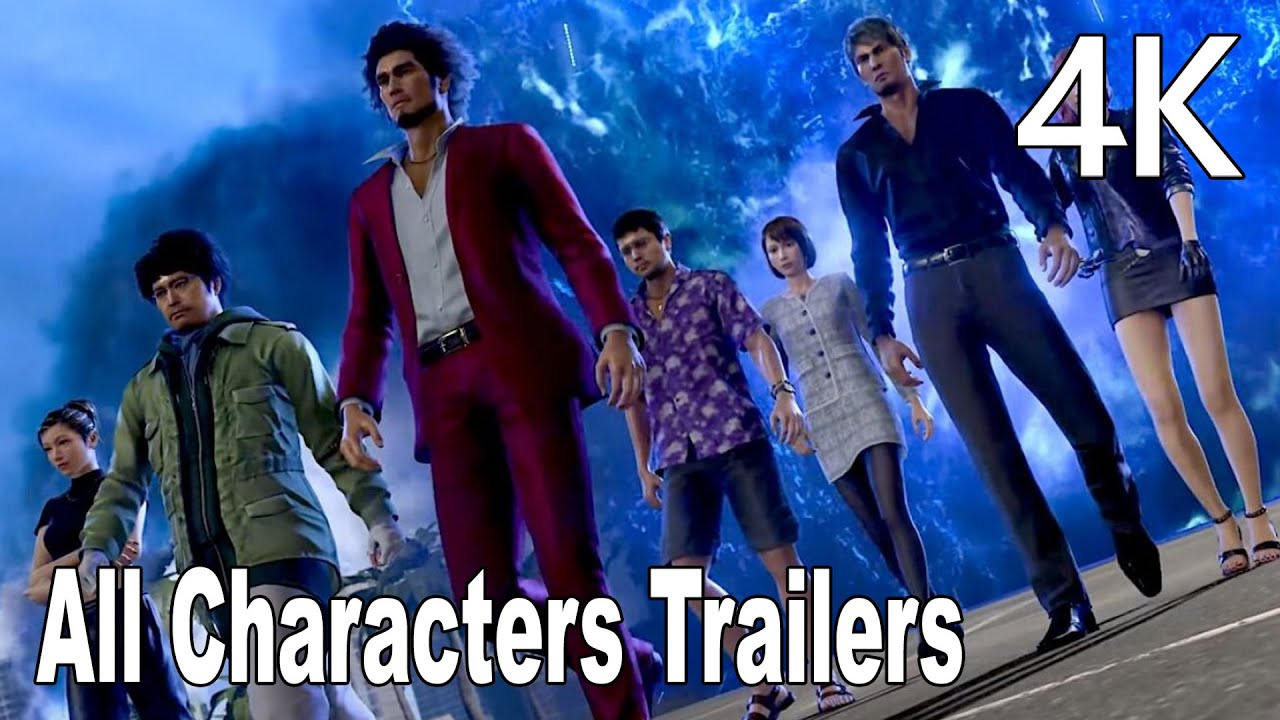 Like a Dragon Infinite Wealth All Characters Trailers 4K - YouTube