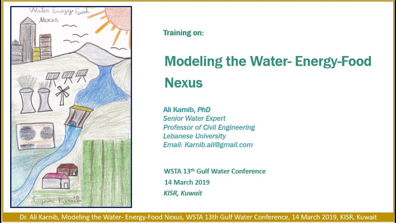 Ali Karnib, Training on Modeling the Water-Energy-Food Nexus, 14 March ...