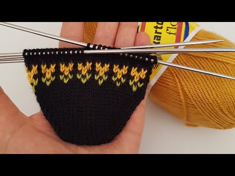 ÇOK KOLAY ÇİÇEKLİ #BEŞŞİŞPATİK YAPILIŞI / BEŞ ŞİŞLE PATİK / @divapatik