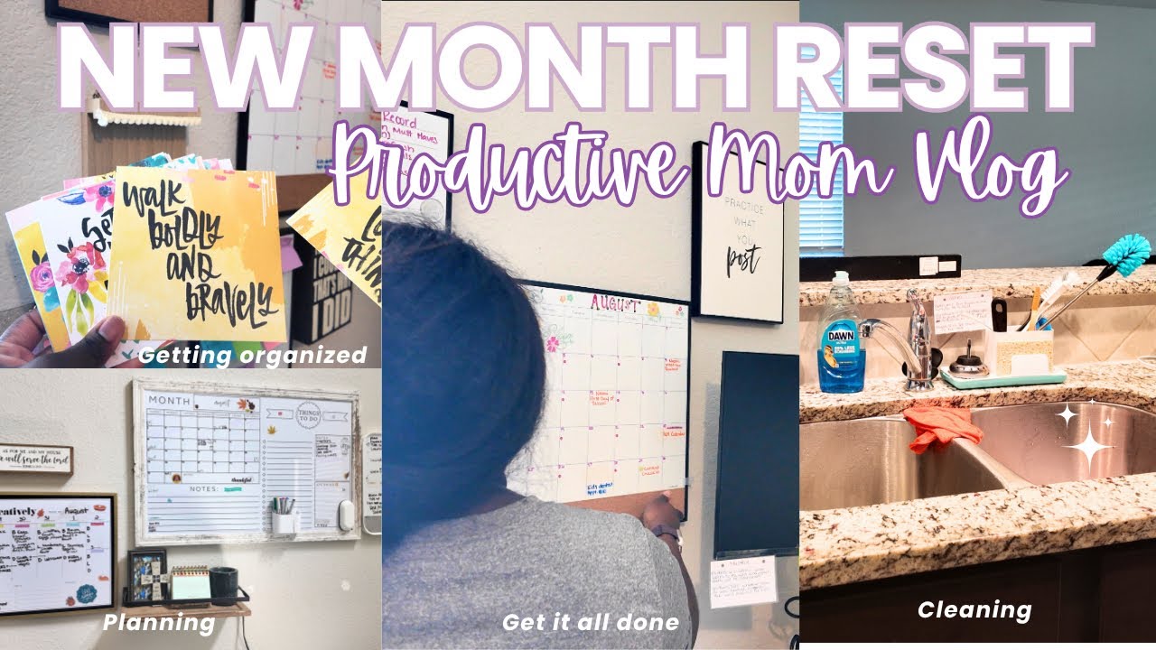 REALISTIC NEW MONTH RESET | MOM OF 2 + GET IT ALL DONE | PLAN, CLEAN ...