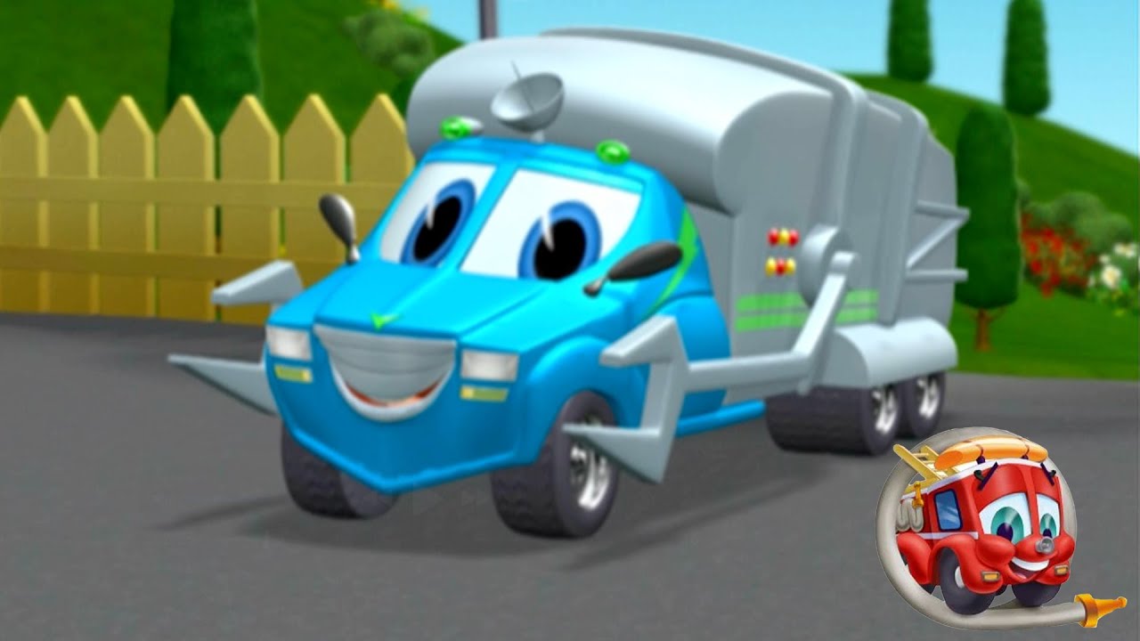 Gavin The Garbage Truck Comes Visits Finley & Friends | Kickstart ...