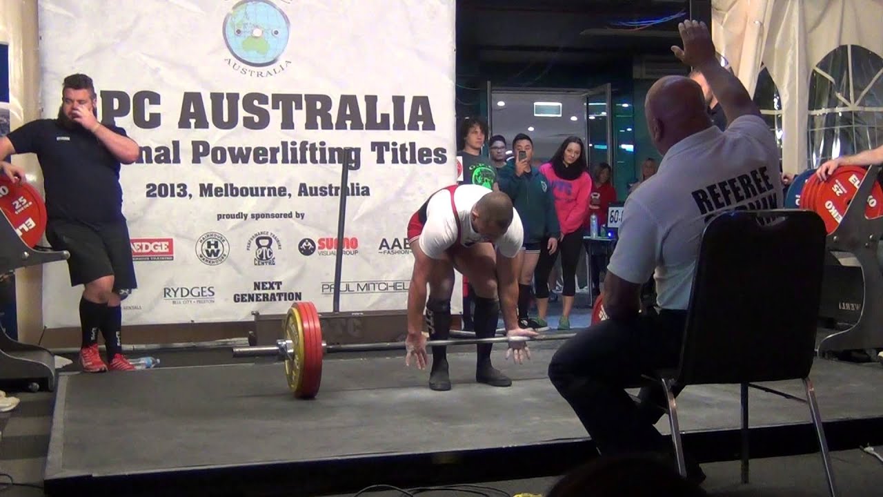 Dan Deadlift Attempt 1 - 205kg @ 82.5kg - 2013 GPC Australian Nationals ...