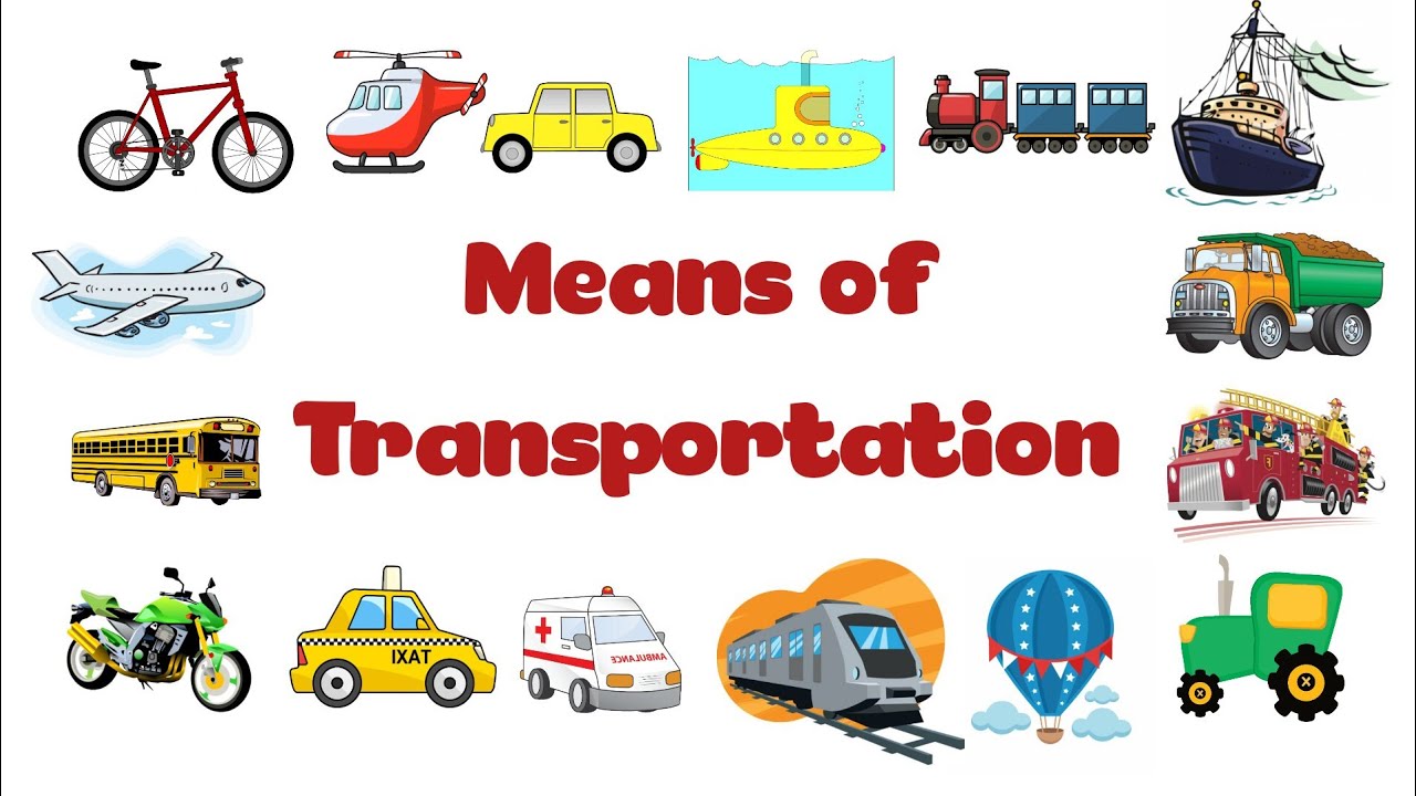 Transportation flashcards - Vehicles vocabulary for kids, toddlers ...