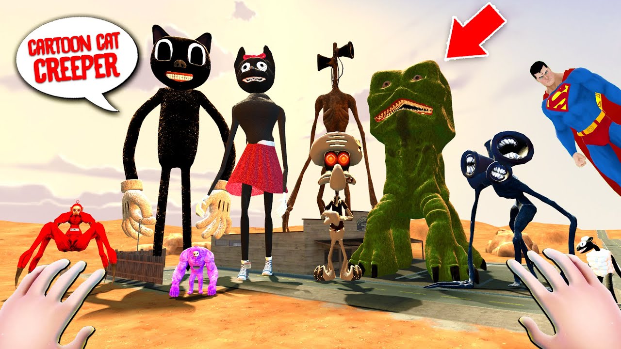 CARTOON CAT + CREEPER + SUPERMAN la 2 DIMINEATA! - YouTube