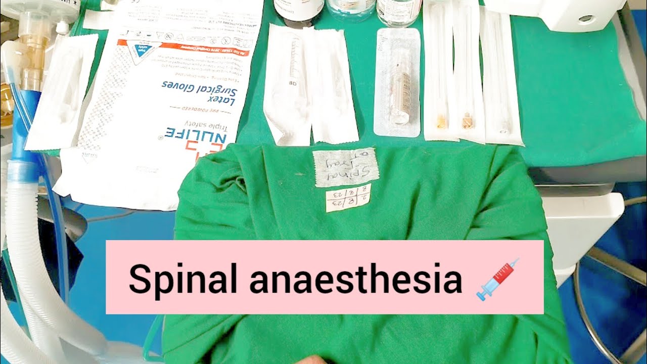 (OT) Spinal (back Bone) Injection | Spinal anaesthesia preparation ...